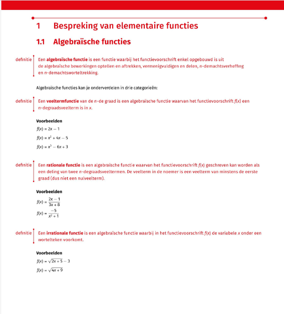 Rationale functies :: Nulwaarden van een functie